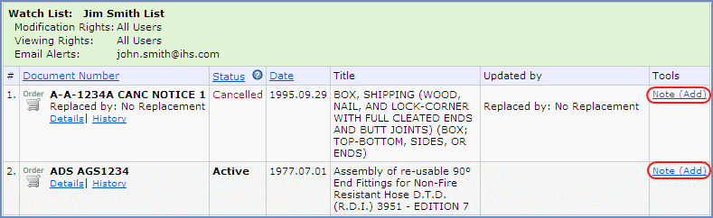 Creating and Modifying Account Notes